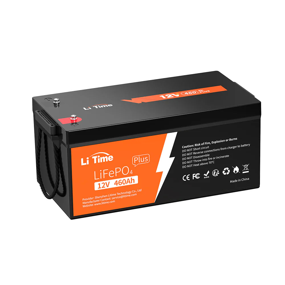LiTime 12V 460Ah LiFePO4 Lithium Group 8D Battery, Large Lithium Batte